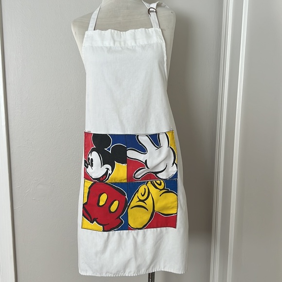 Disney | Other | Vintage 9s Disney Mickey Mouse Apron One Size | Poshmark